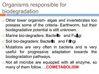 Biodegradation | PPTX