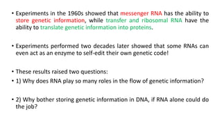 RNA as a genetic material | PPTX
