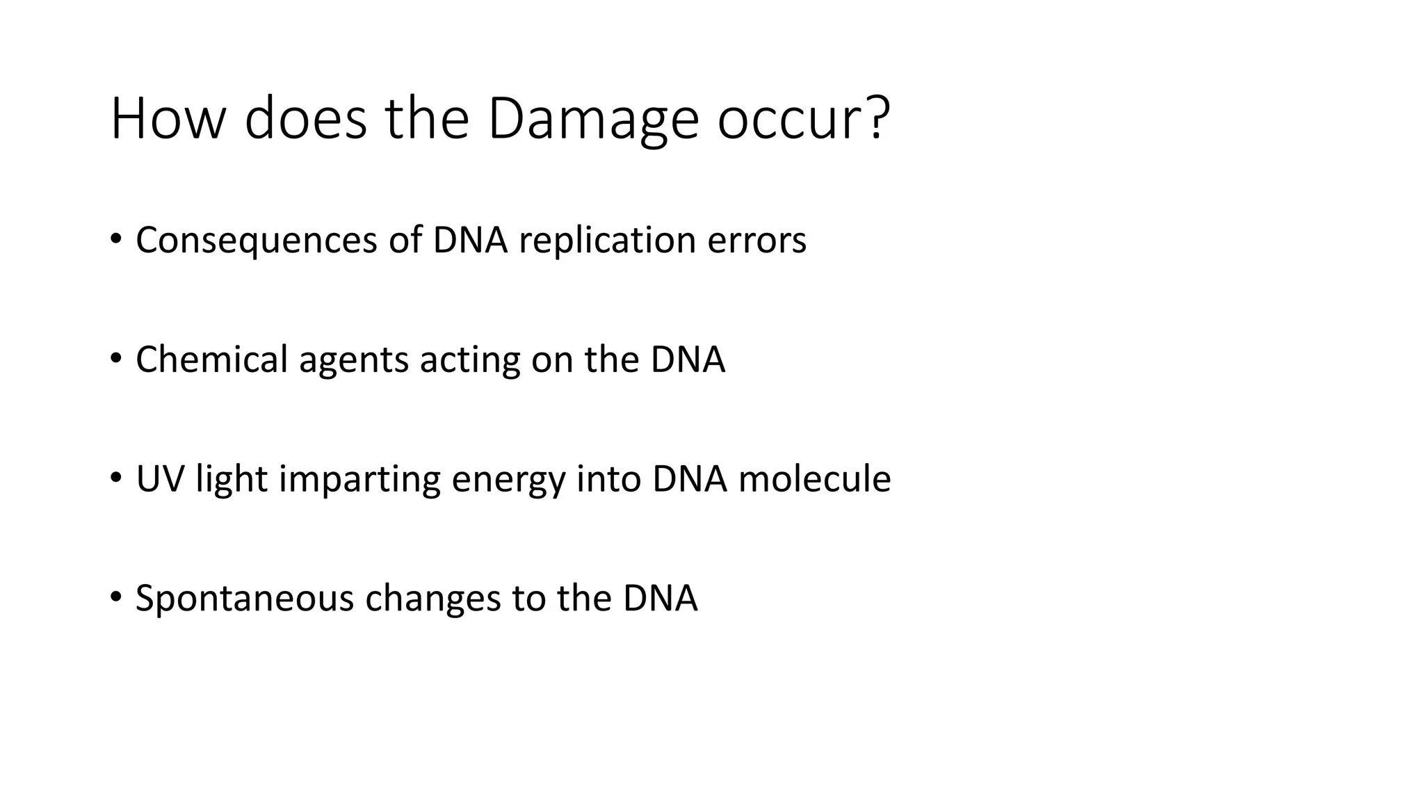 DNA repair mechanism | PPTX