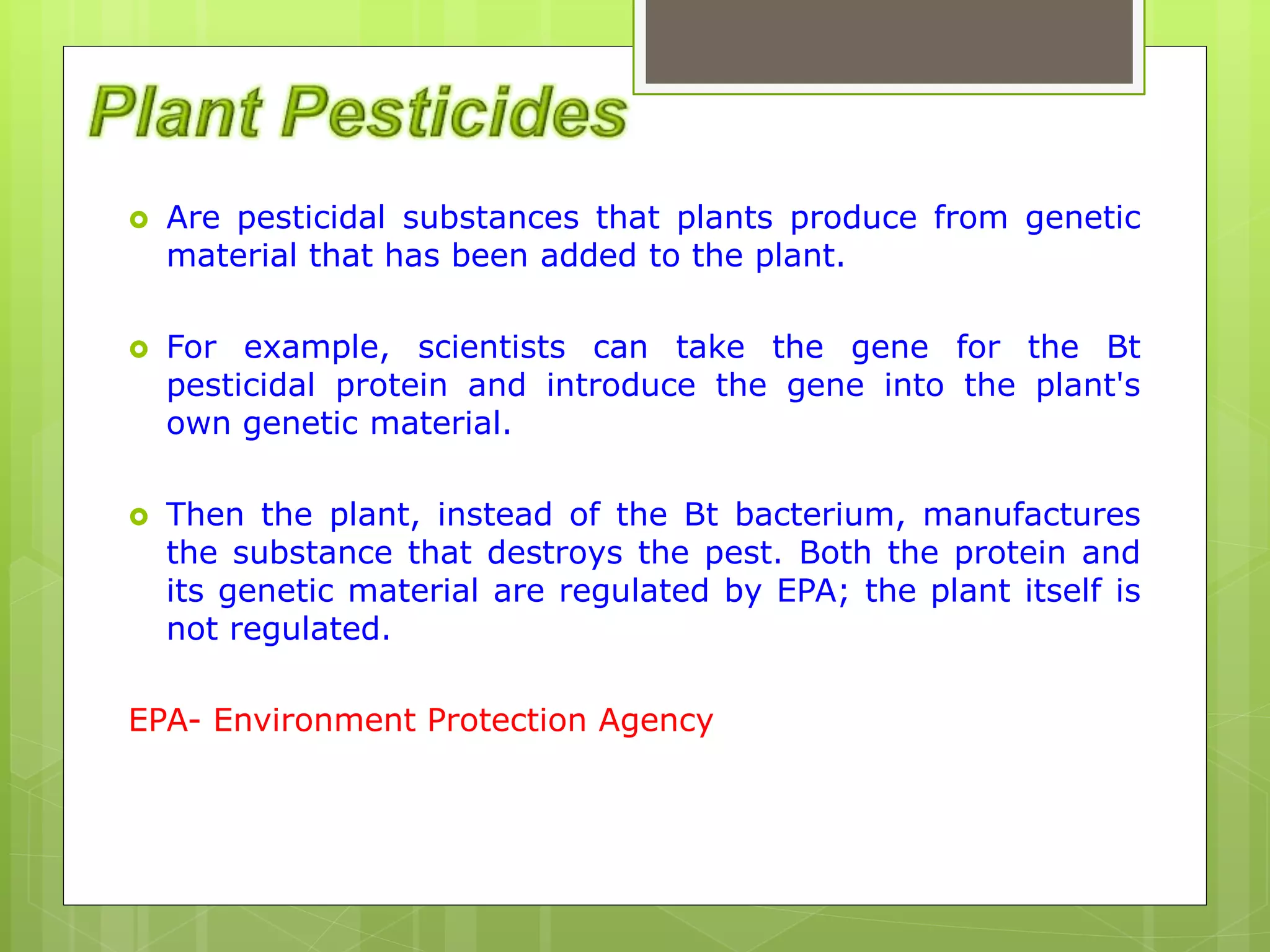 Biopesticides | PPTX