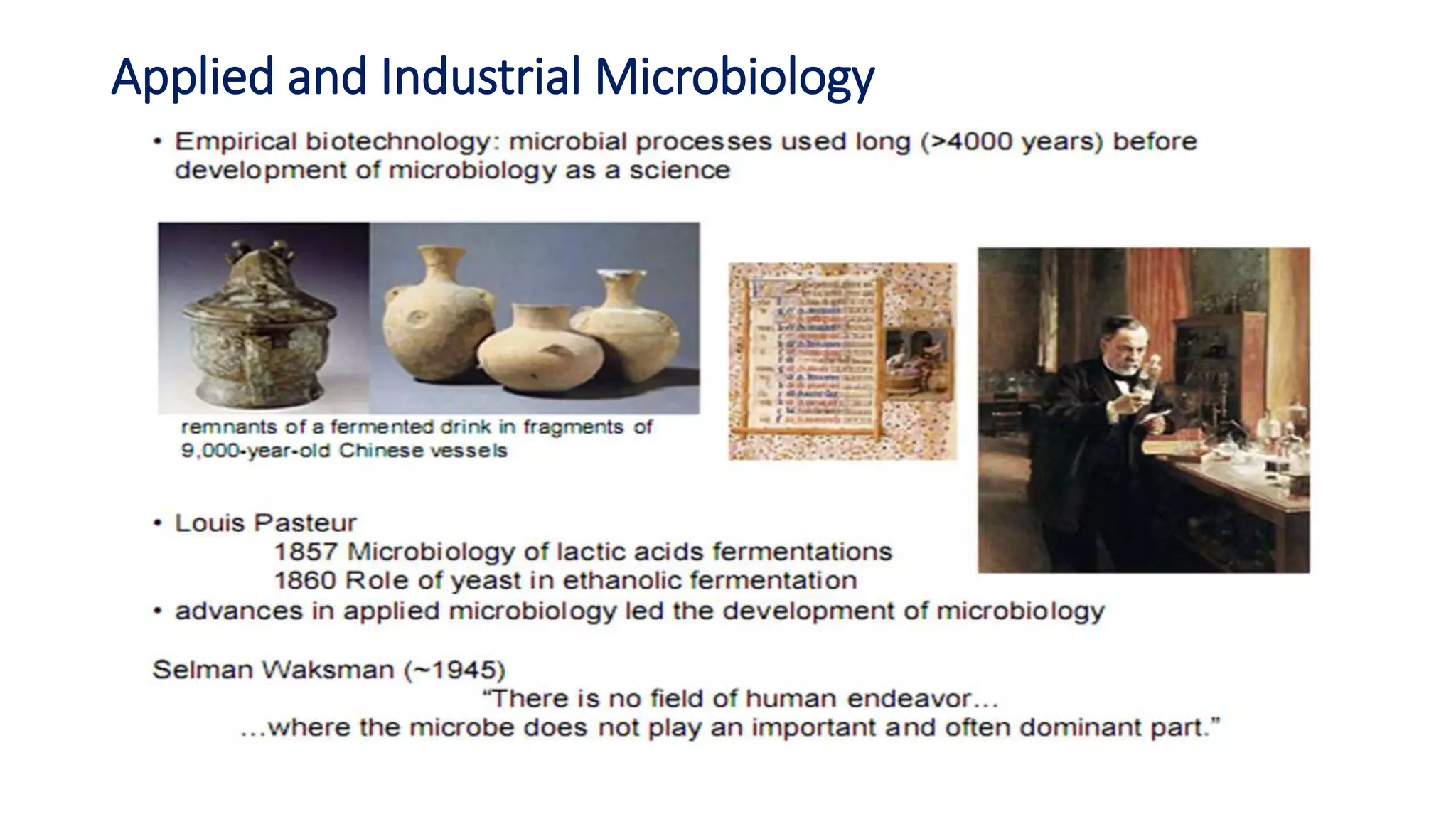 History of microbial biotechnology | PPTX