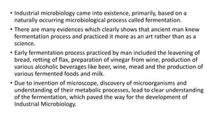 History of microbial biotechnology | PPTX