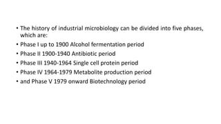 History of microbial biotechnology | PPTX