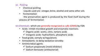 Food preservation methods | PPTX