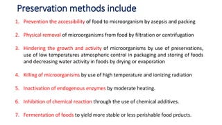 Food preservation methods | PPTX
