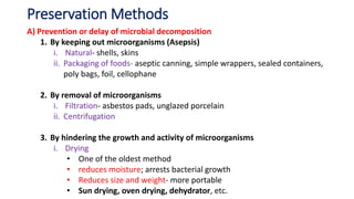 Food preservation methods | PPTX