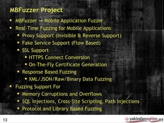 MBFuzzer : MITM Fuzzing for Mobile Applications | PPT