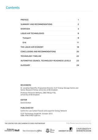 Liquid air-technologies cold economy 2013 | PDF