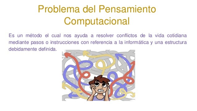 Problema y Aplicación del Pensamiento Computacional