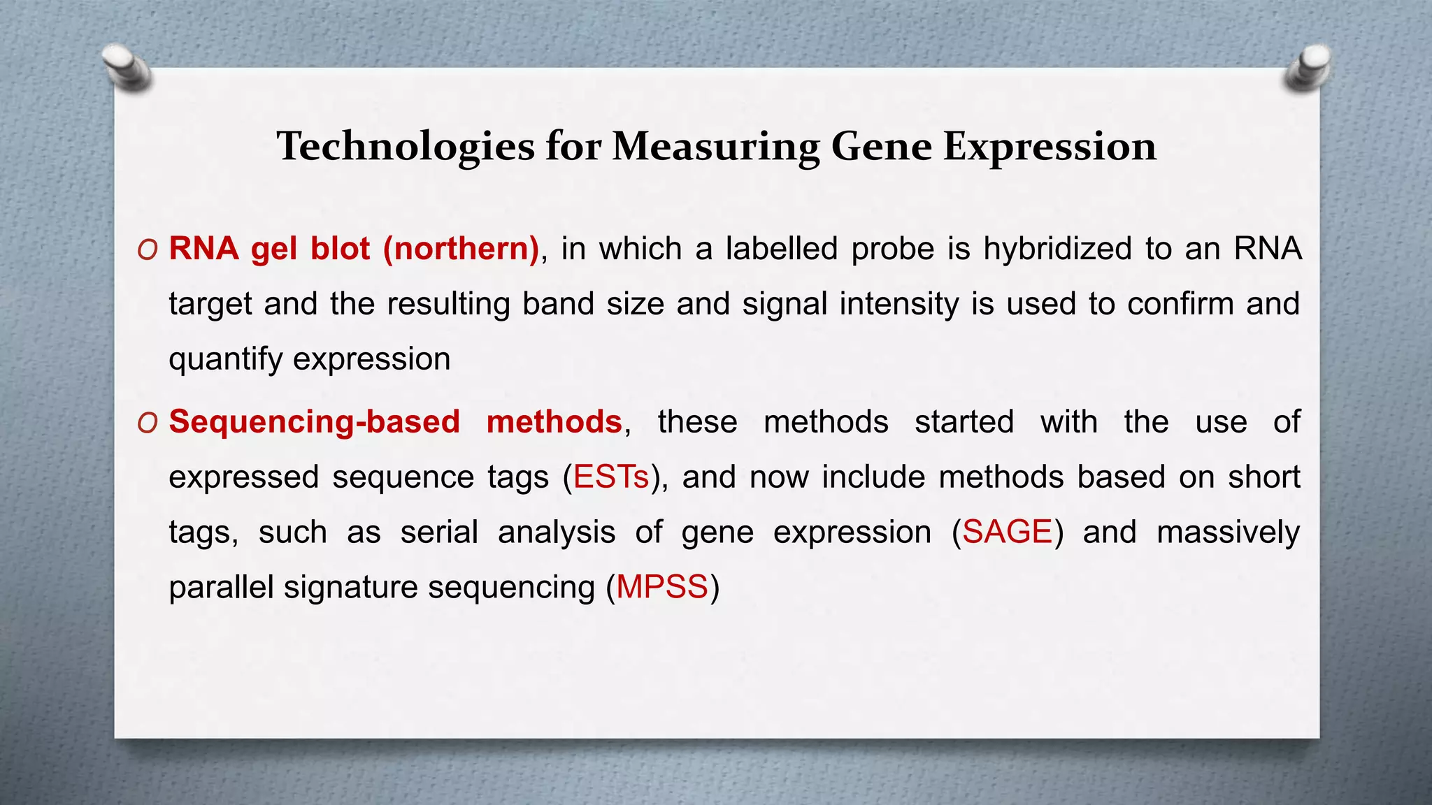 R Gene Expression and Transcription Profiling | PPTX