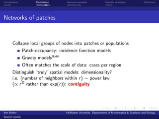 MBI intro to spatial models | PDF