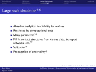 MBI intro to spatial models | PDF