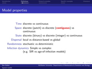 MBI intro to spatial models | PDF