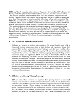 MBTI | PDF | Dating | Family and Relationships