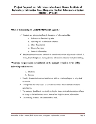 Micro-Controller based jimma university Interactive voice response System | PDF | Computing ...
