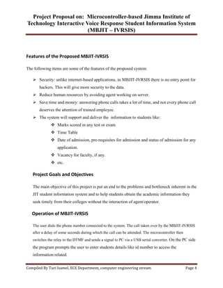 Micro-Controller based jimma university Interactive voice response System | PDF | Computing ...