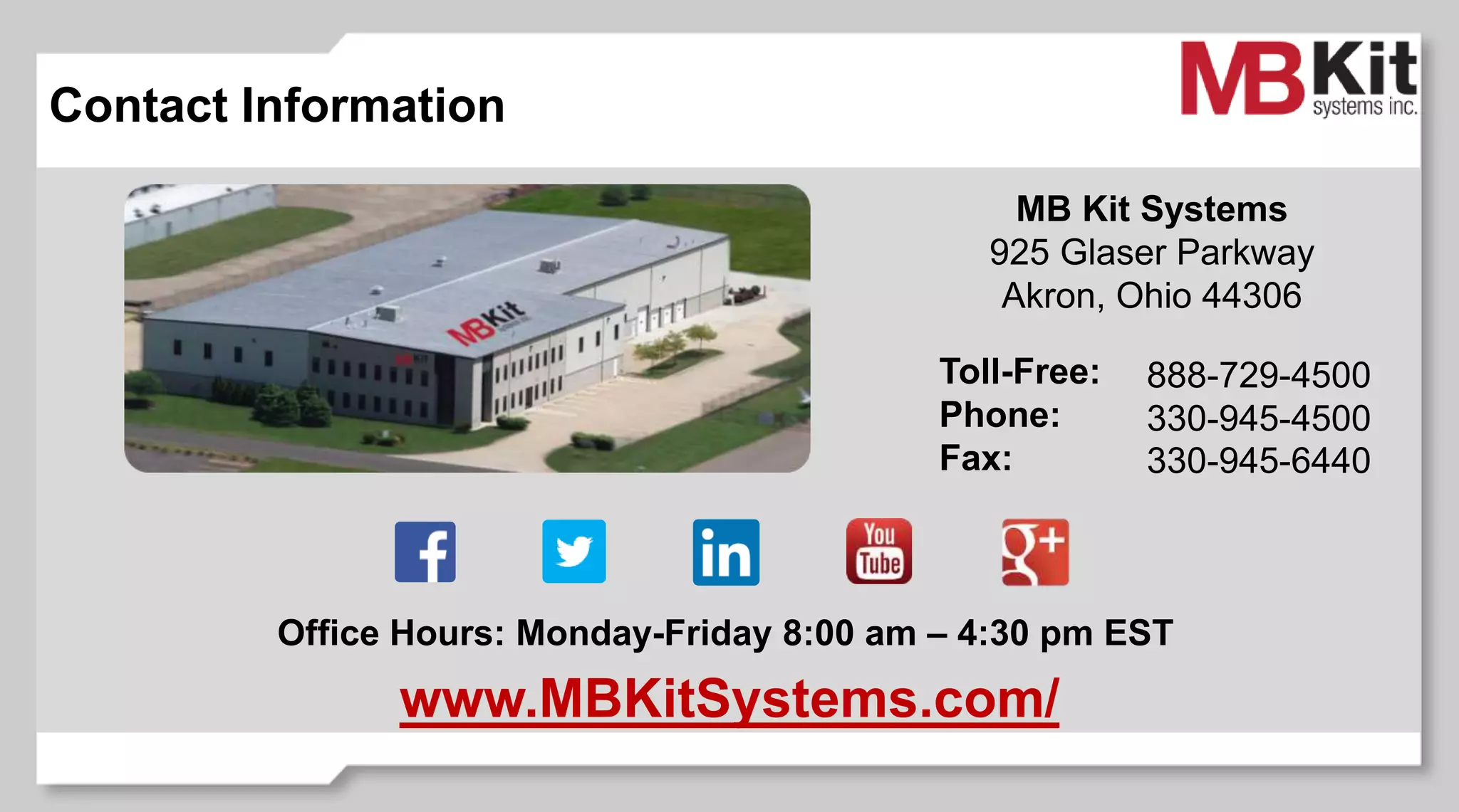 MB Kit Systems: Custom Mechanical Solution Provider | PPTX