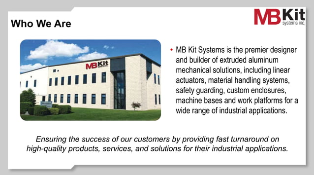 MB Kit Systems: Custom Mechanical Solution Provider | PPT