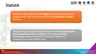 MBKM - biostatistik 1 - Konsep dasar statistik (statistik, data ...