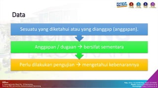 MBKM - biostatistik 1 - Konsep dasar statistik (statistik, data ...
