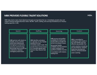 MBK Search - An Elite Talent Acquisition Firm | PPT | Free Download
