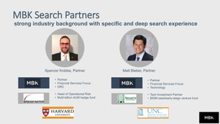 MBK Technology Staffing Practice | PPTX