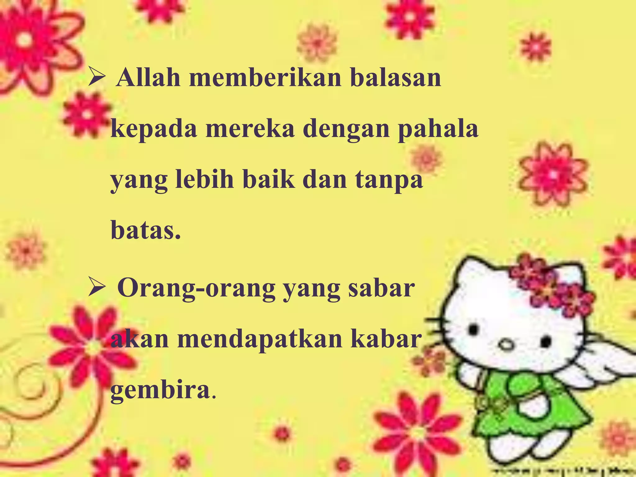 sabar itu indah | PPTX