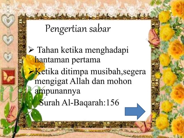 sabar itu indah | PPTX