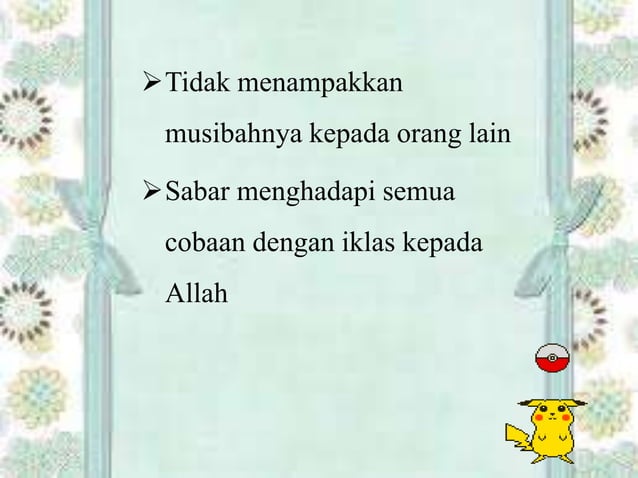 sabar itu indah | PPTX