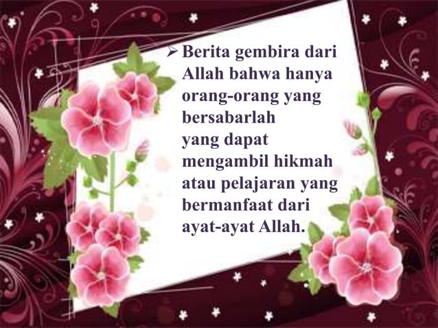 sabar itu indah | PPTX