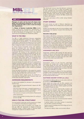 MBL (Nqf9) Unisa SBL Brochure | PDF