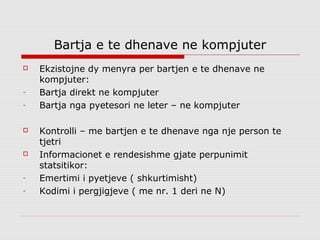 Mbledhje e te dhenave | PPT
