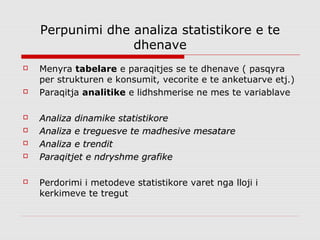 Mbledhje e te dhenave | PPT