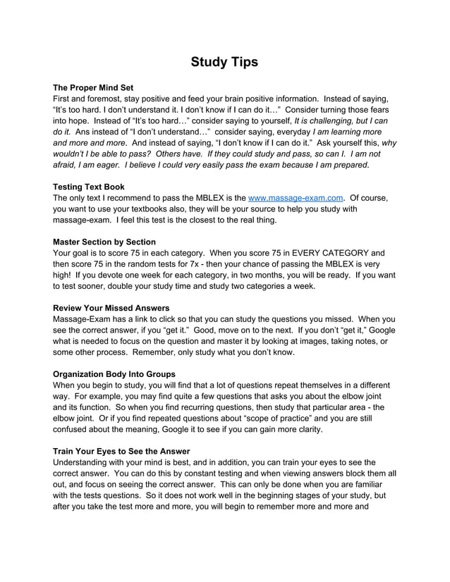 Mblex orientation | PDF