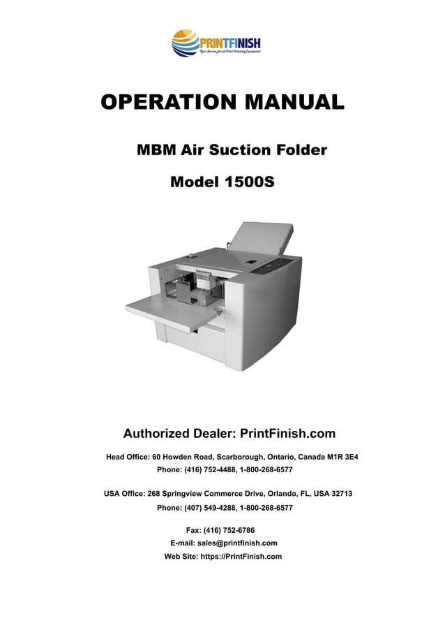 MBM 1500S Automatic Programmable Air Suction Tabletop Paper Folder ...