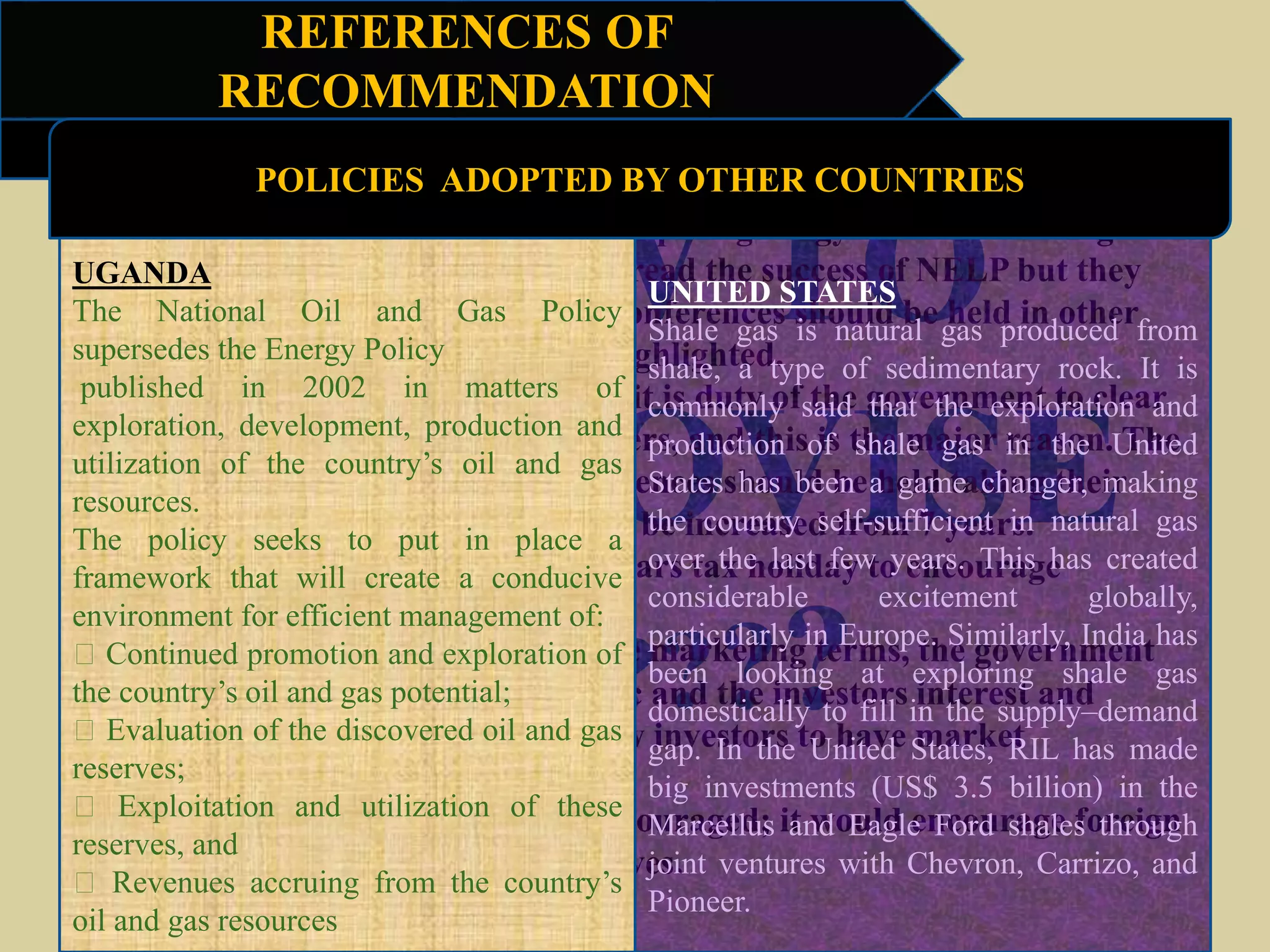 Oil and Gas Policy Framework in India | PPTX