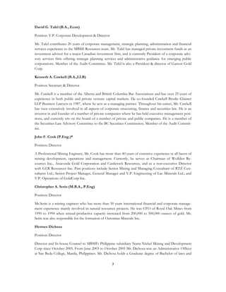 MBMI Resources Inc. Company Profile | PDF