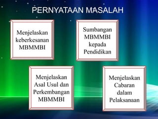 DASAR PENDIDIKAN KEBANGSAAN : MBMMBI | PPTX