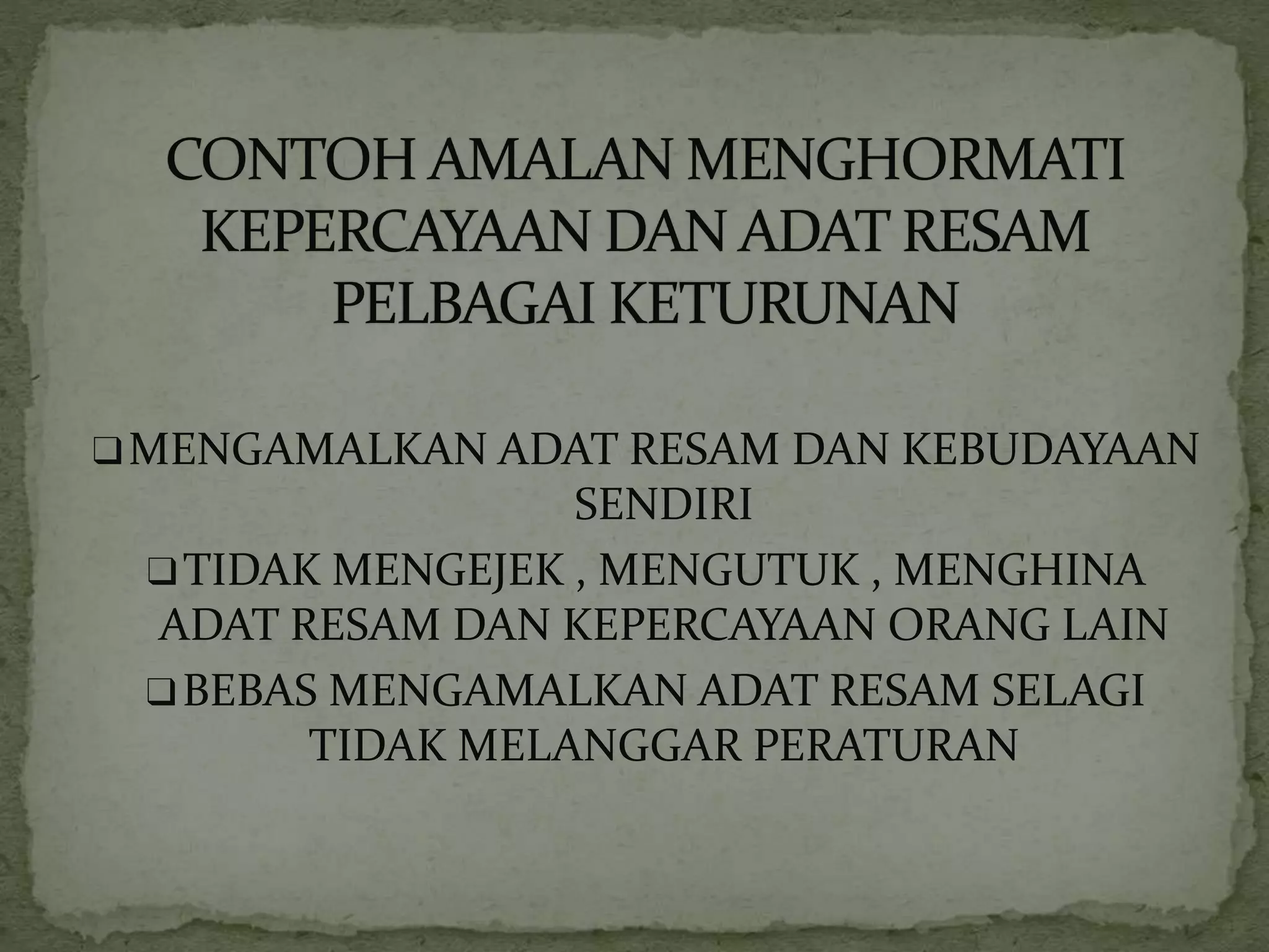 NILAI HORMAT-MENGHORMATI | PPTX