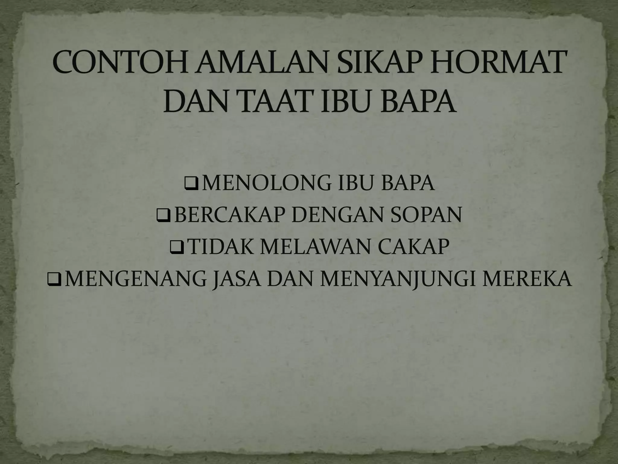 NILAI HORMAT-MENGHORMATI | PPTX