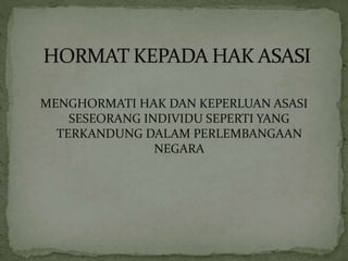 NILAI HORMAT-MENGHORMATI | PPTX