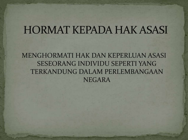 NILAI HORMAT-MENGHORMATI | PPTX