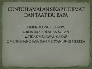 NILAI HORMAT-MENGHORMATI | PPTX