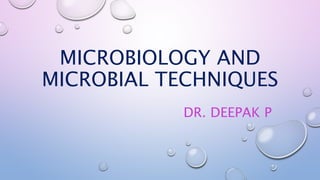 Microbiology basic Techniques involved in lab | PPT