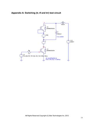 MBN600E45A LTspice Model (Free SPICE Model) | PDF