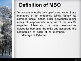 MBO | PPT