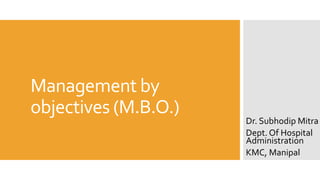 MBO (Management by objectives) | PPTX