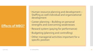 MBO (Management by objectives) | PPTX
