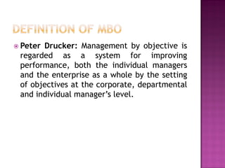 Management by Objectives | PPT