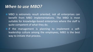 Management By Objectives (MBO) | PPT